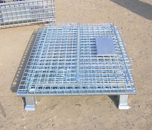 Welded Steel Wire Container Storage Cages Butterfly Wire Mesh Pallet Cages