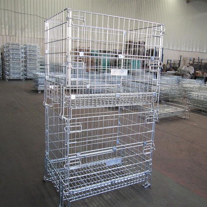 Supermarket Industrial Wire Container Detachable Wire Mesh Stillage