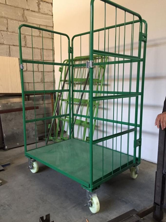 Foldable Roll Cage Trolley Space Saving Customized Size And Colors