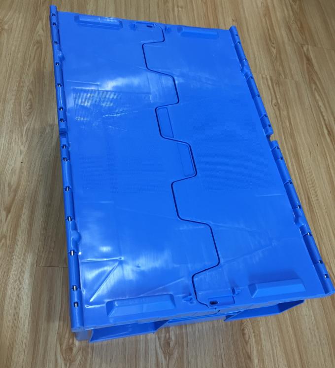 Eco Friendly Square Plastic Crates Reinforced Durable High Load Capacity