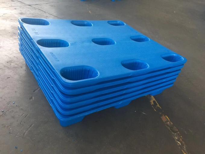 Blow Molding Nine Feet HDPE Plastic Pallets For Warehouse